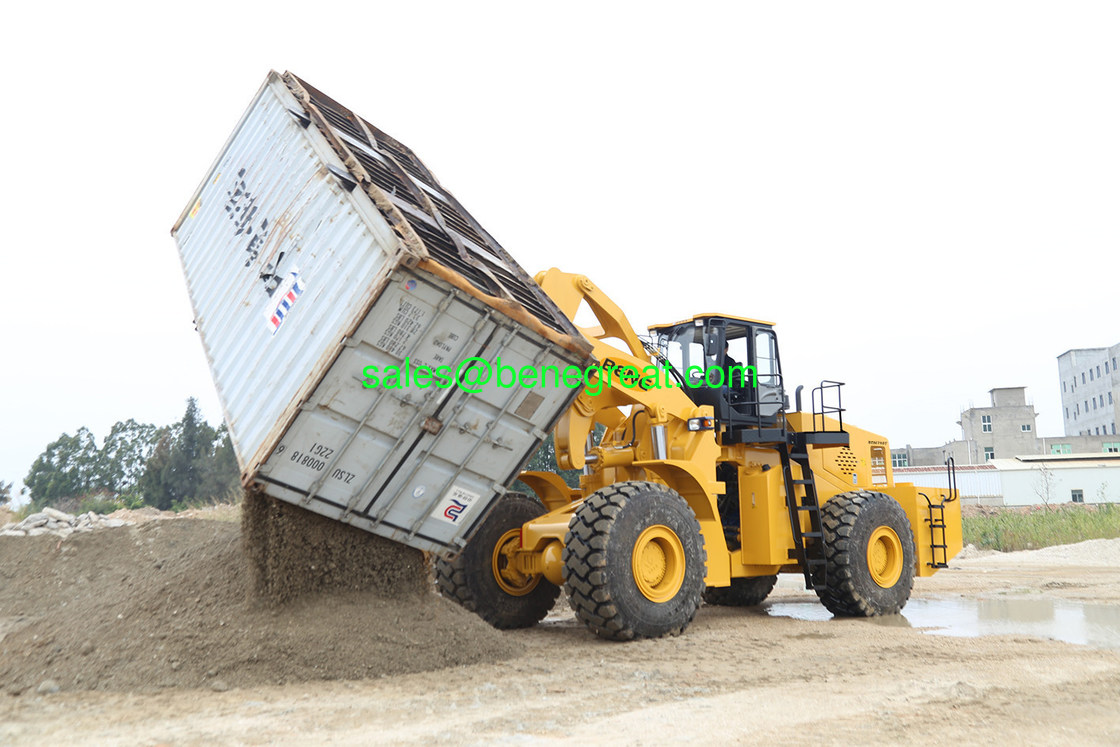 Chinese 40 ton forklift BENE 40 ton container tippler for 20ft ...