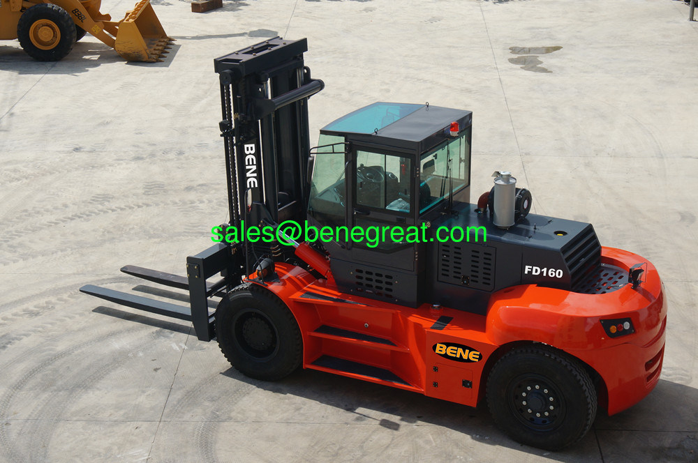 BENE 16 ton heavy duty forklift with cummins engine VS SANY 16ton ...