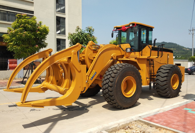 5ton to 10ton load capacity log loader BEM15-J wheel loader with log clamp